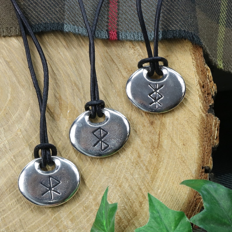 Safe Travel Bind Rune Pewter Pendant Made in Cornwall - Etsy