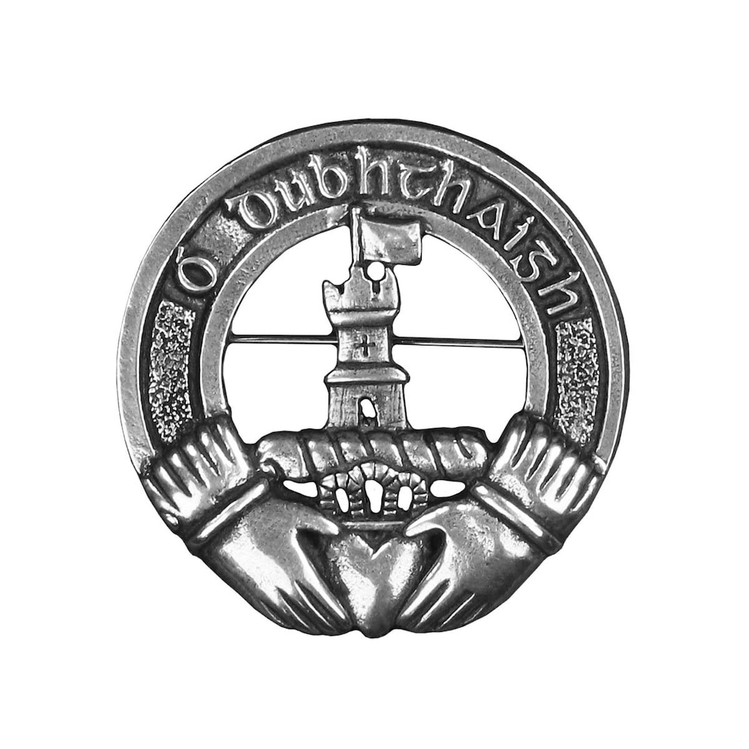 Duffy (o'dubhthaigh) Irish Family Crest Cap Badge/brooch - Made in ...
