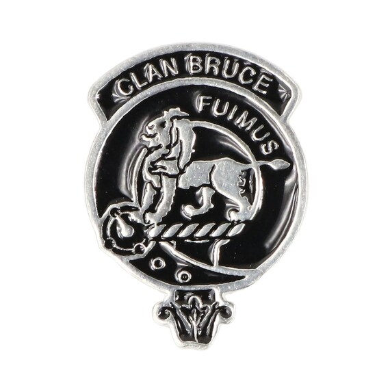 Bruce Clan Crest Pewter Mini Badge/pin - Etsy