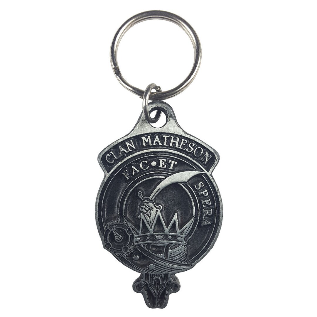 Matheson Clan Crest Solid Pewter Key Chain - Scottish Clan - Etsy