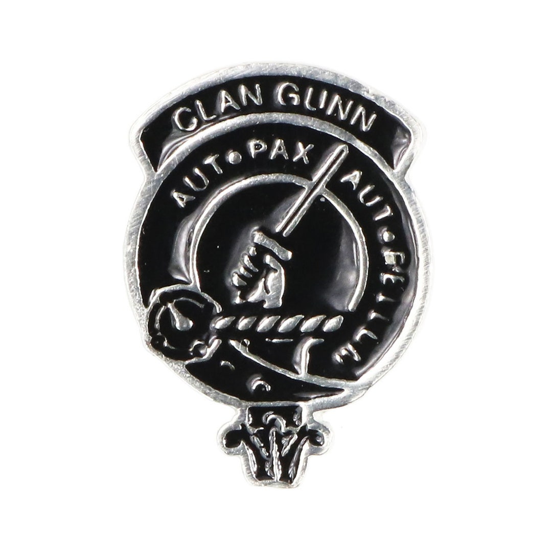 Gunn Clan Crest Pewter Mini Badge/pin - Etsy