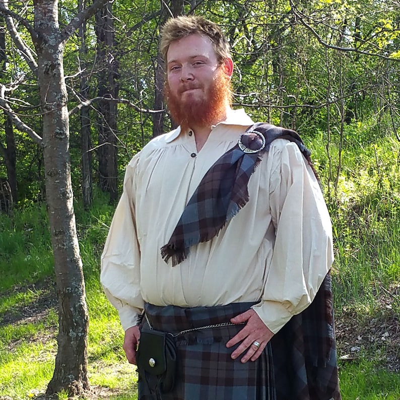 Highland Kilt Shirt - the Celtic Croft - Rustic Highland Kilt Shirt - Etsy