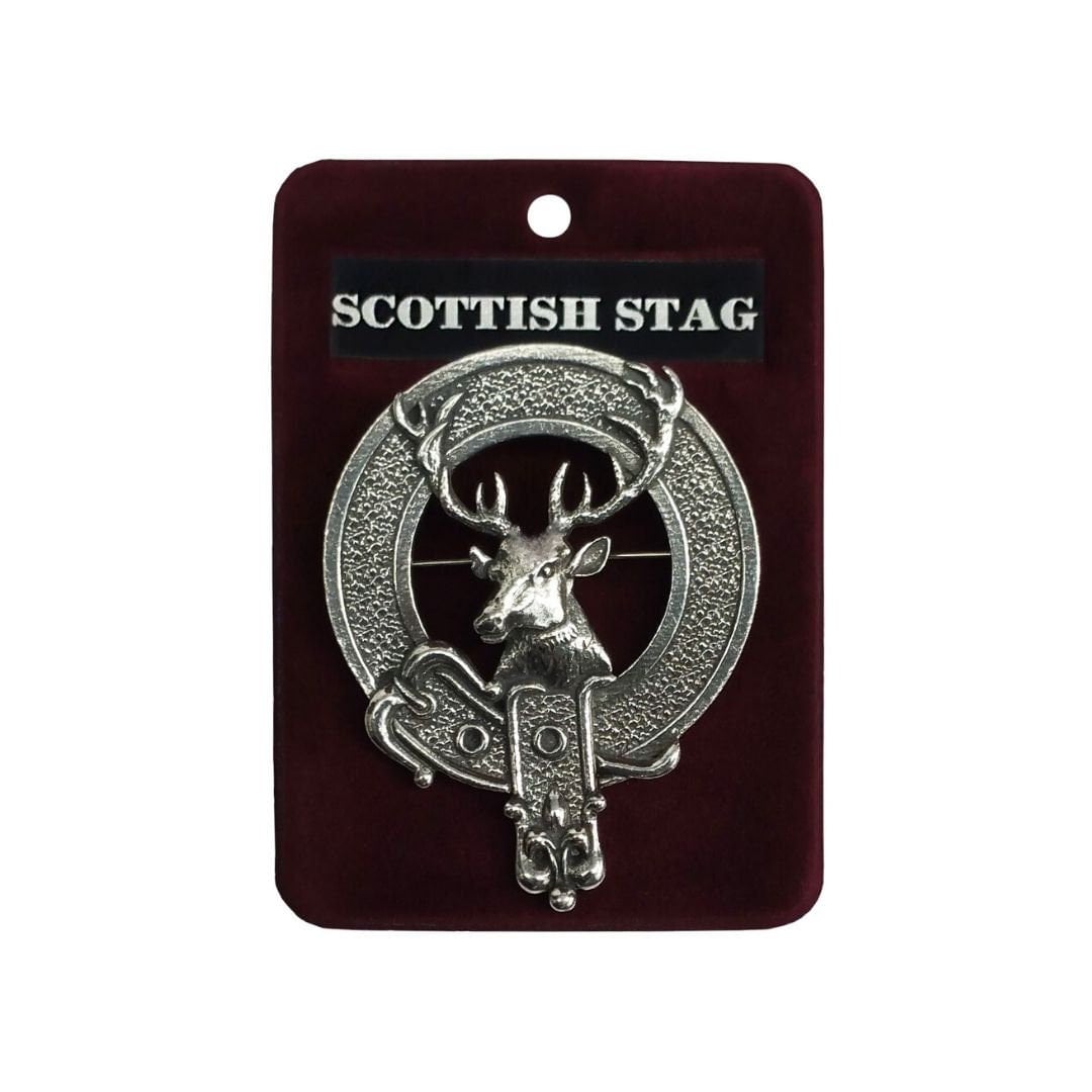 Scottish Stag Cap Badge/brooch - Stag Brooch - Celtic Brooch - Made in ...
