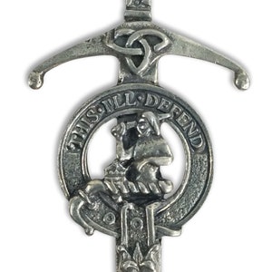 Macfarlane Clan Crest Kilt Pin - Gaelic Themes Kilt Pin - This I'll ...