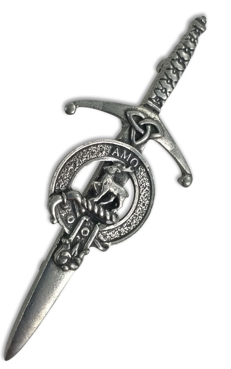 Scott Clan Crest Kilt Pin - Gaelic Themes Kilt Pin - Amo - Etsy