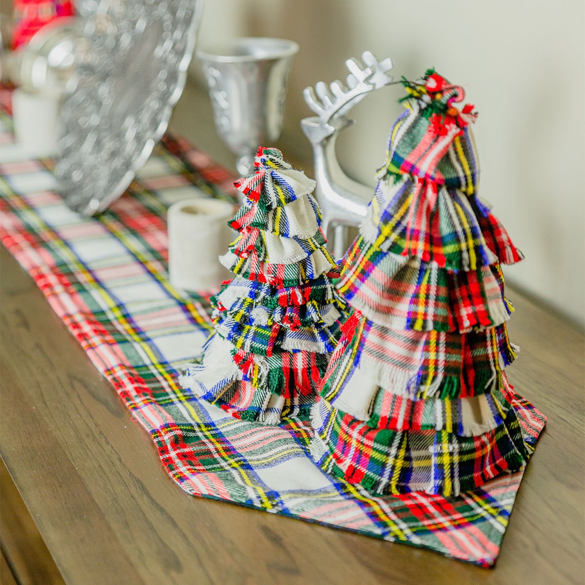 Tartan Mantle Runner - Poly/viscose Blend - Reversible Tartan - Made in ...