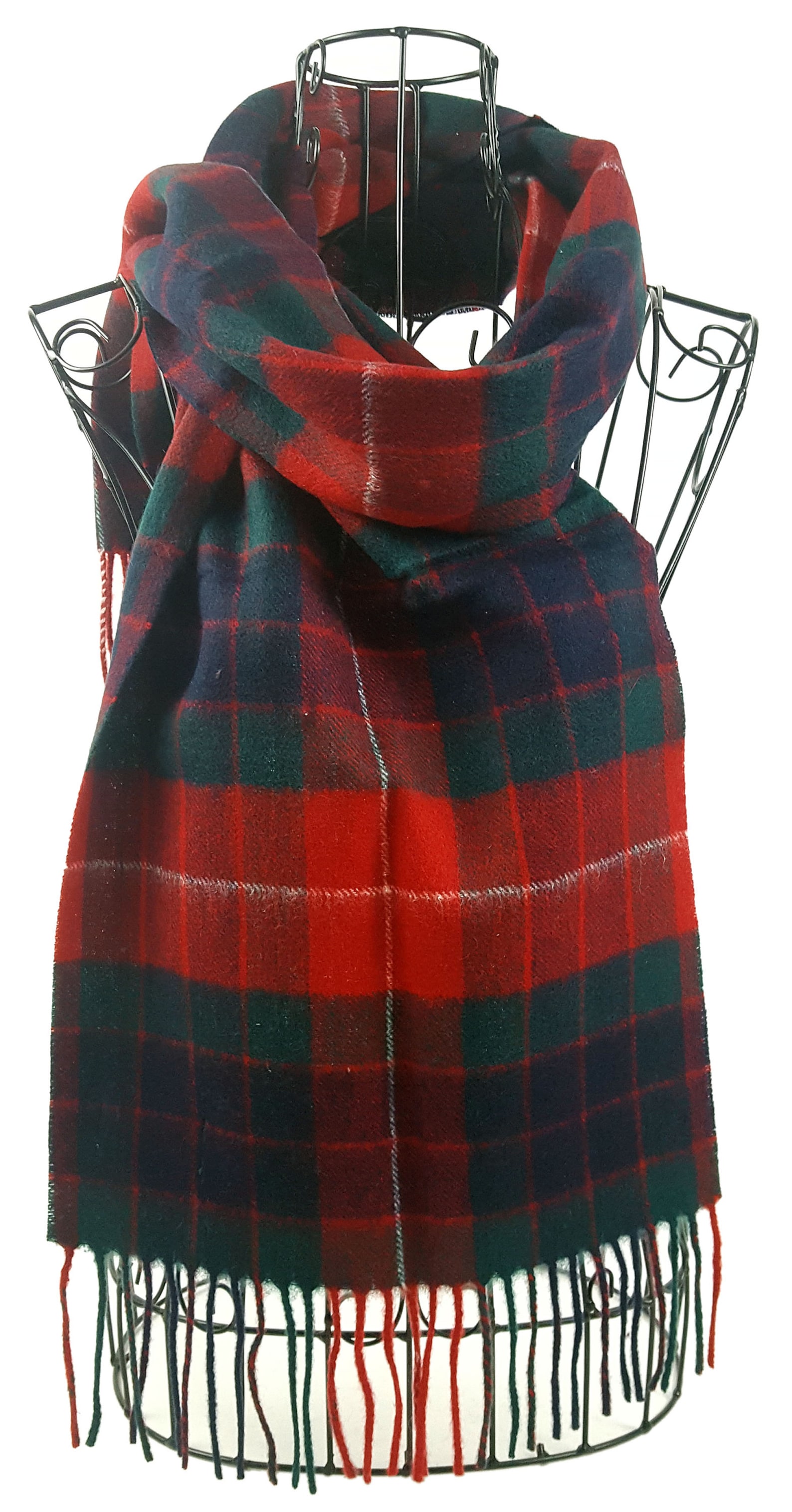 Fraser Modern Tartan Lambswool Scarf Made in Scotland in - Etsy