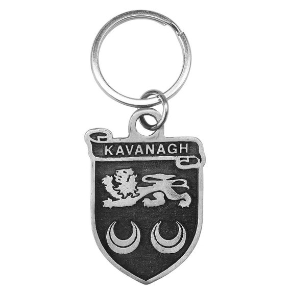 Kavanagh Irish Coat of Arms Pewter Key Chain | Etsy