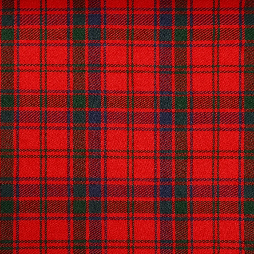 Robertson Red Modern Tartan - Homespun Wool Blend Tartan Fabric ...