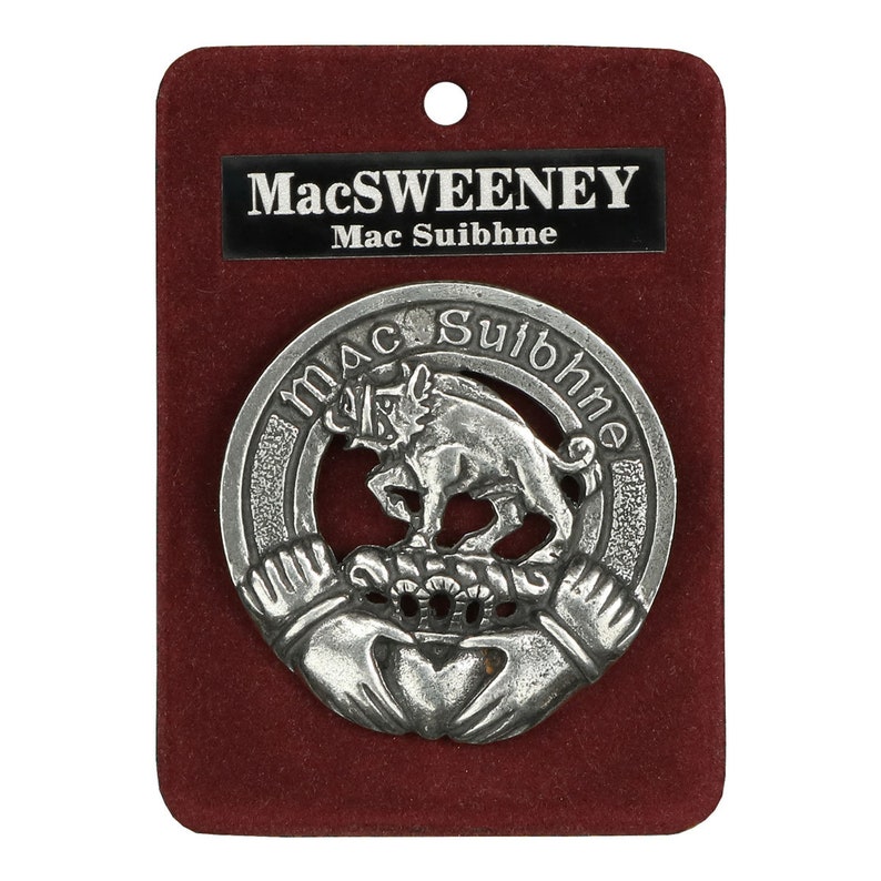Mcsweeney mcsuibhne Irish Family Crest Cap Badge/brooch - Etsy