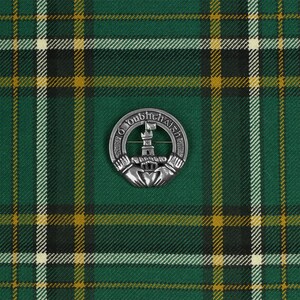 Duffy (o'dubhthaigh) Irish Family Crest Cap Badge/brooch - Made in ...