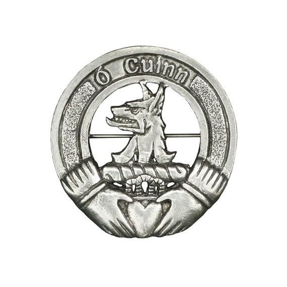 Quinn o'cuinn Irish Family Crest Cap Badge/brooch Made - Etsy