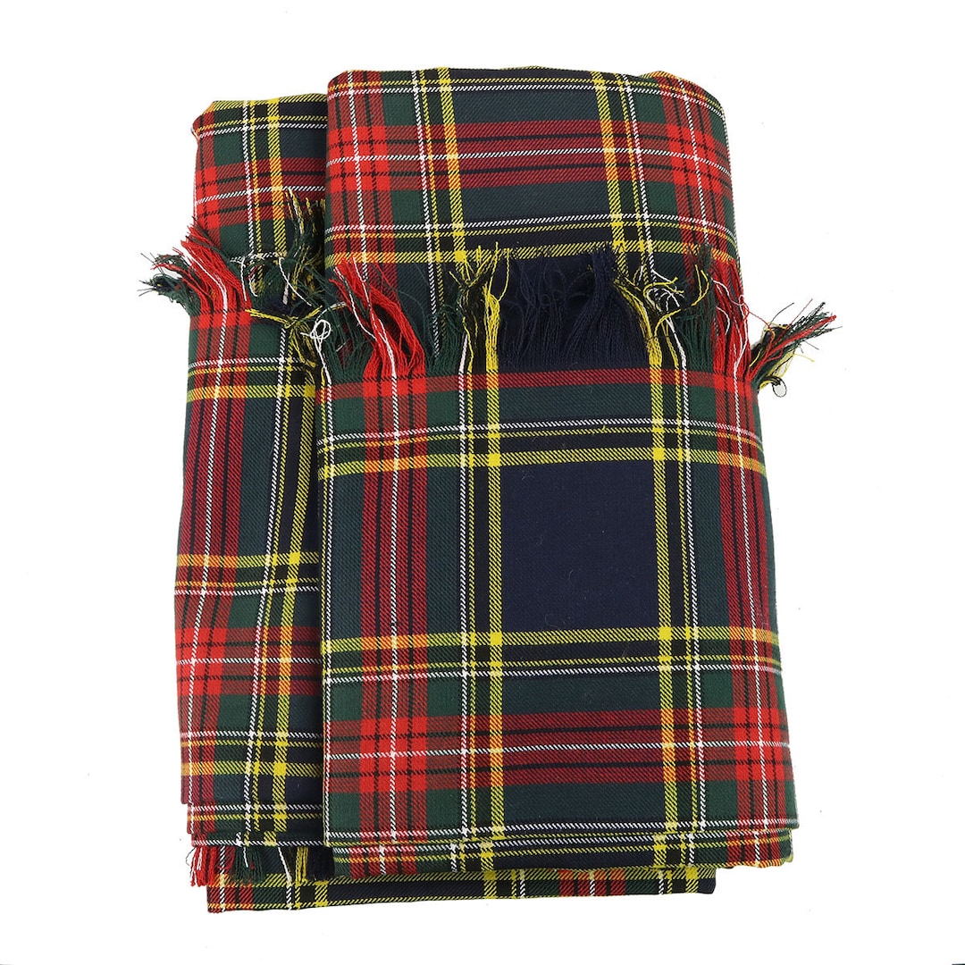 Macbeth Modern Tartan 4 Yard Earasaid - Poly/viscose Wool Free - Etsy