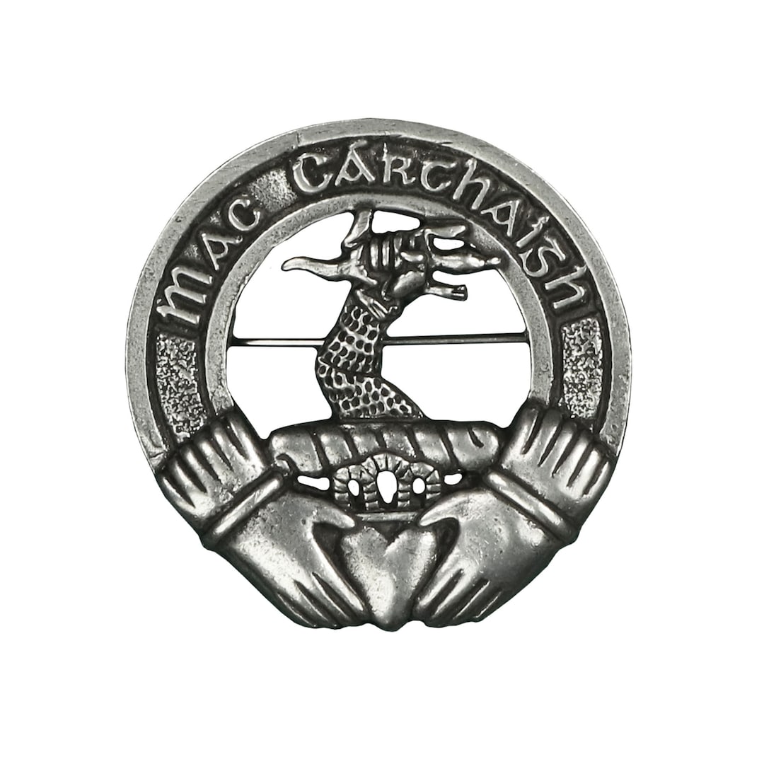 Mccarthy (mccarthaigh) Irish Family Crest Cap Badge/brooch - Made in ...