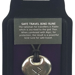 Safe Travel Bind Rune Pewter Pendant Made in Cornwall - Etsy