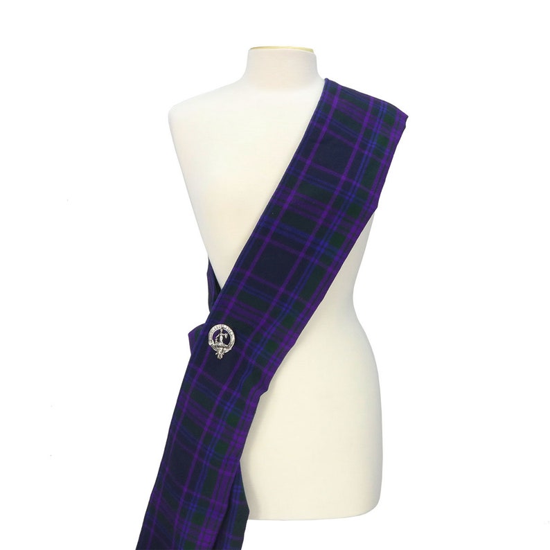 Traditional Scottish Sash - A-L Tartans - Homespun Wool Blend - Etsy Canada