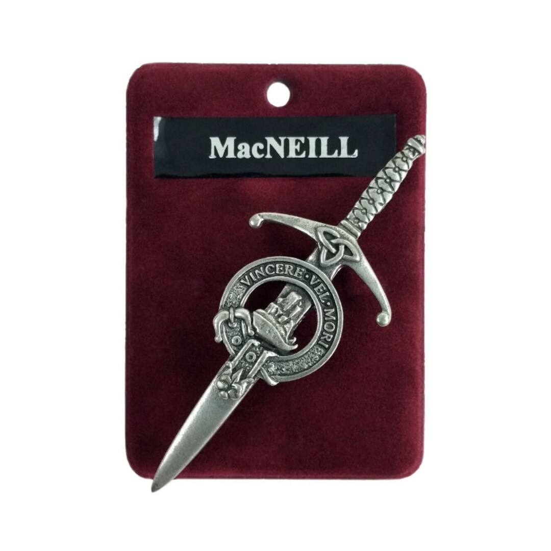 Macneill Clan Crest Kilt Pin - Gaelic Themes Kilt Pin - Vincere Vel ...