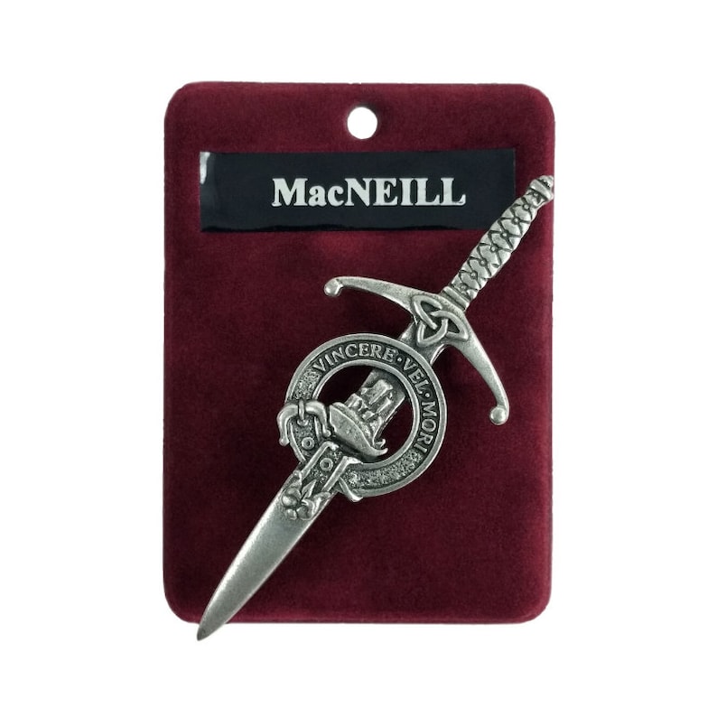 Macneill Clan Crest Kilt Pin Gaelic Themes Kilt Pin - Etsy