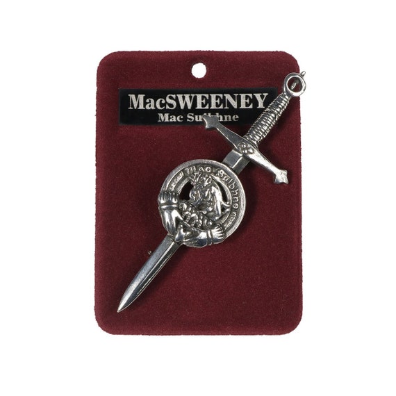 Mcsweeney mcsuibhne Irish Family Crest Kilt Pin Made in - Etsy