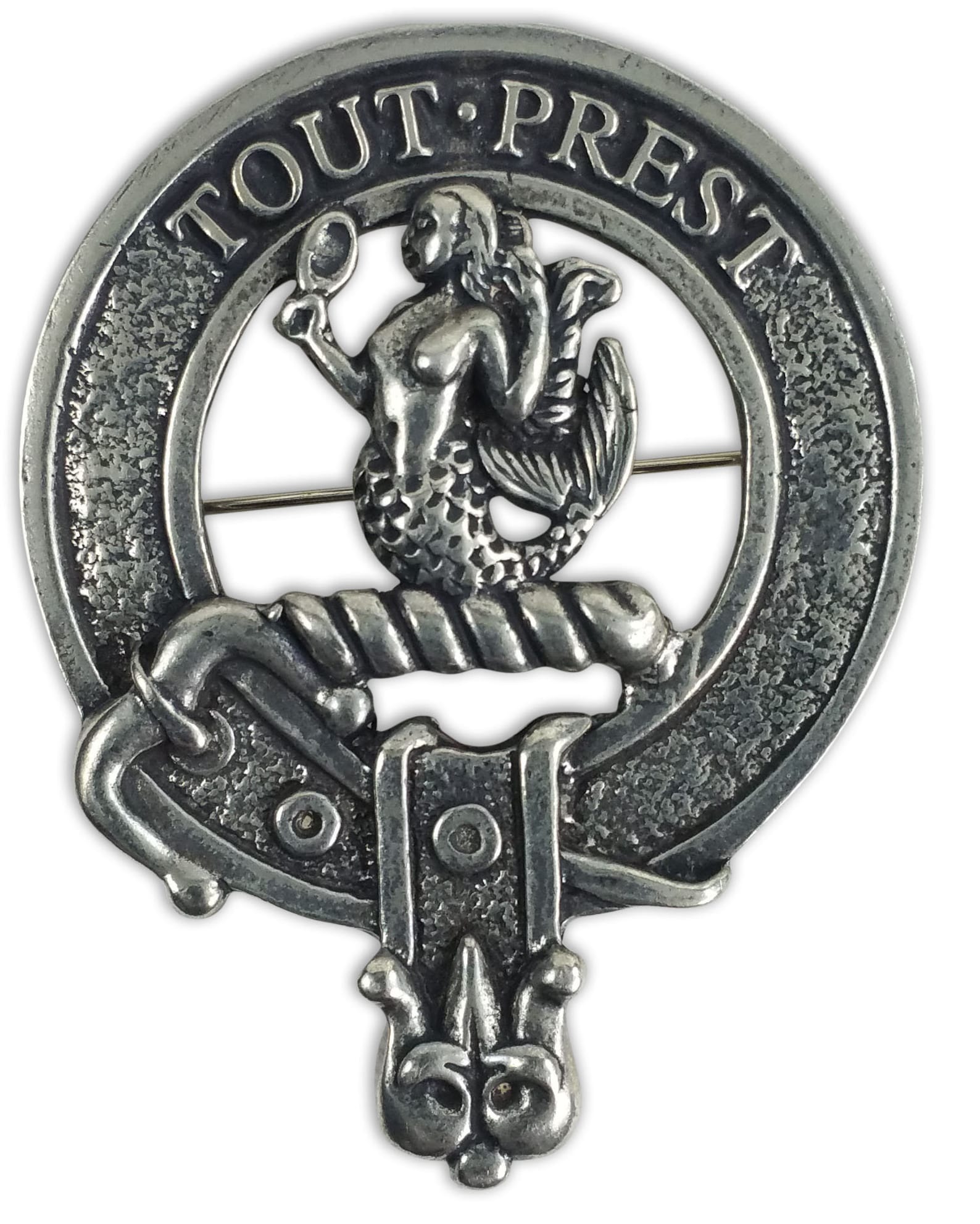 Murray Cap Badge - Pewter Clan Crest Badge - Gaelic Themes Cap Badge or ...