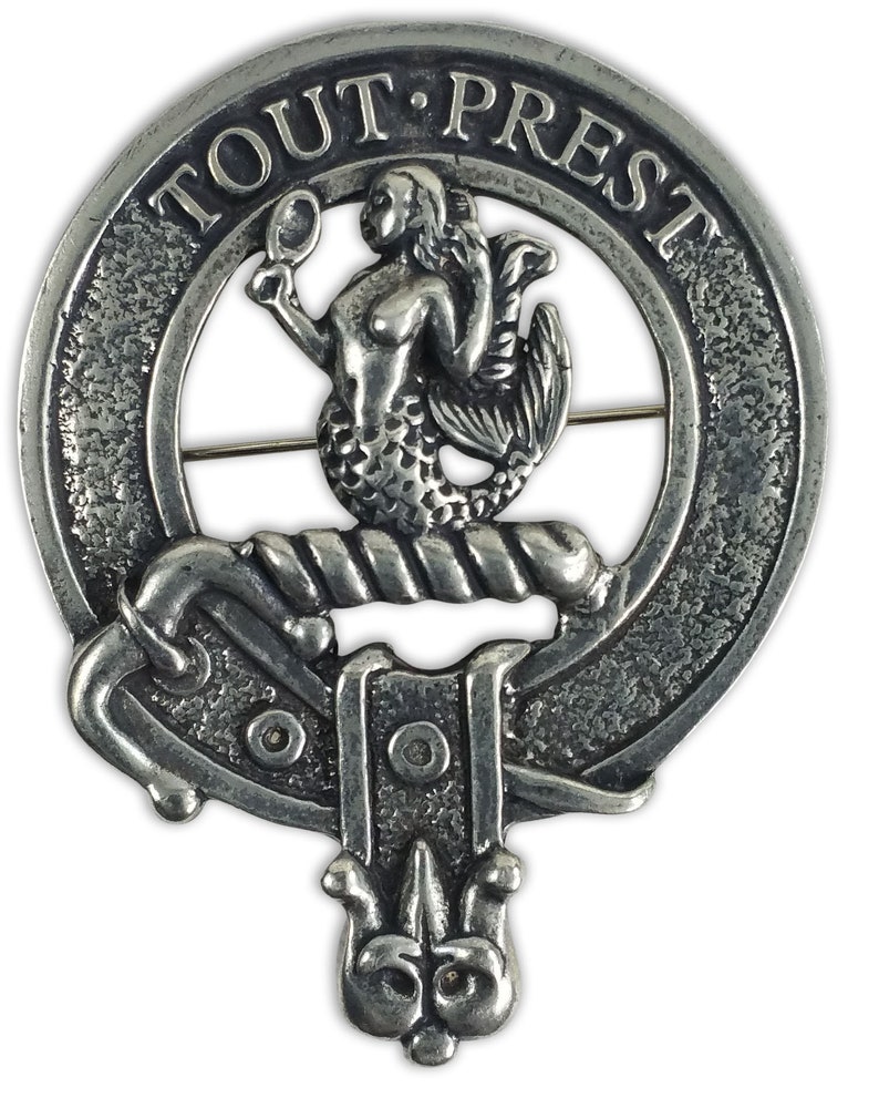 Murray Cap Badge - Pewter Clan Crest Badge - Gaelic Themes Cap Badge or ...