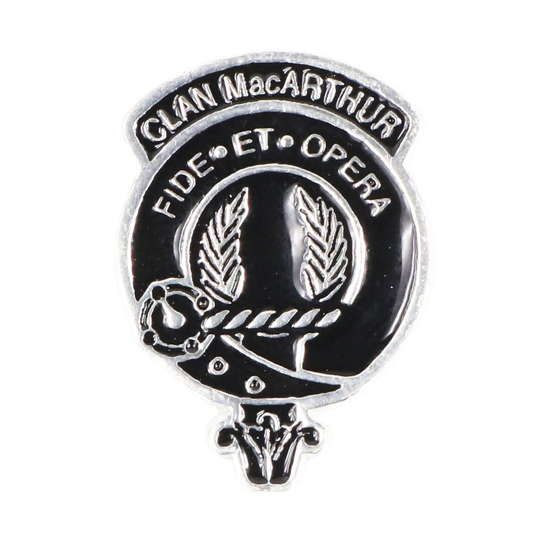 Macarthur Clan Crest Pewter Mini Badge/pin - Etsy