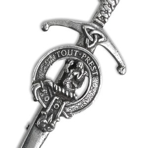 Murray Clan Crest Kilt Pin - Gaelic Themes Kilt Pin - Tout Prest - Etsy