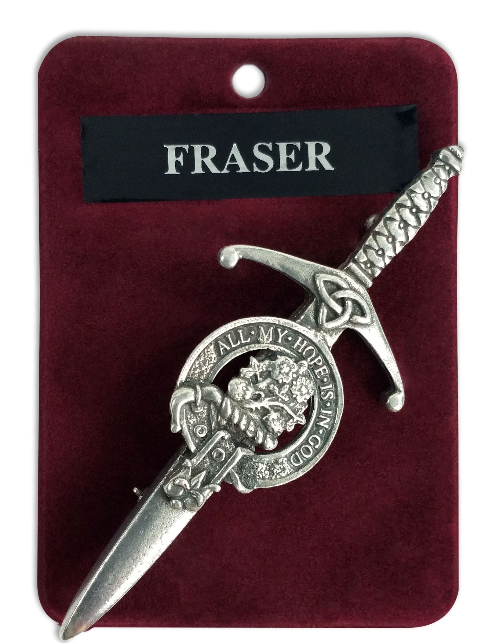 Fraser Clan Crest Kilt Pin Gaelic Themes Kilt Pin All My - Etsy