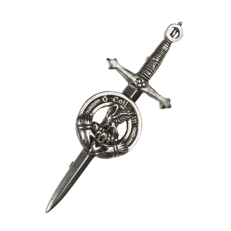 Collins (o'coileain) Irish Family Crest Kilt Pin - Made in Scotland ...