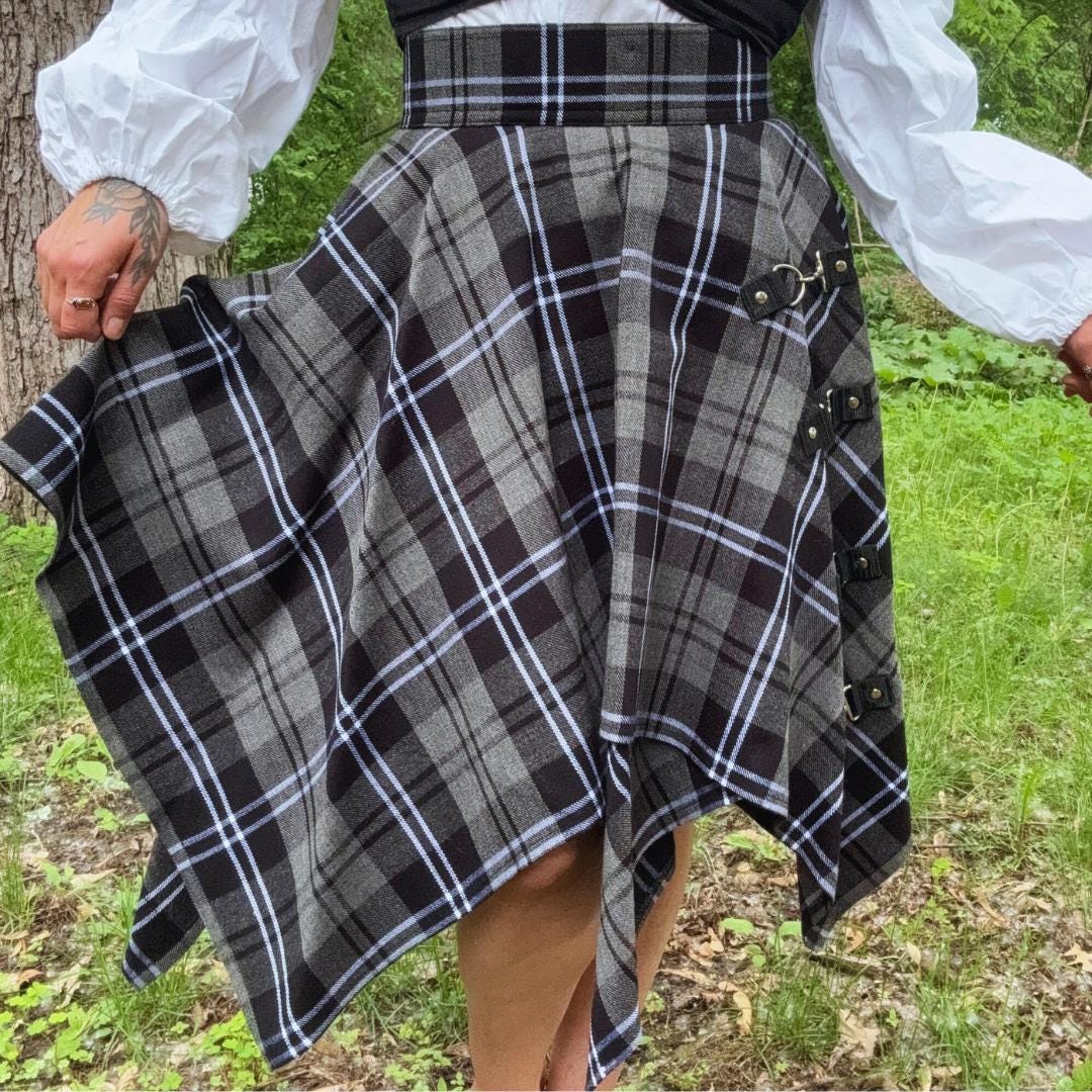 Tartan Fairy Skirt A-L Tartans - Homespun Wool Fairy Skirt - Etsy