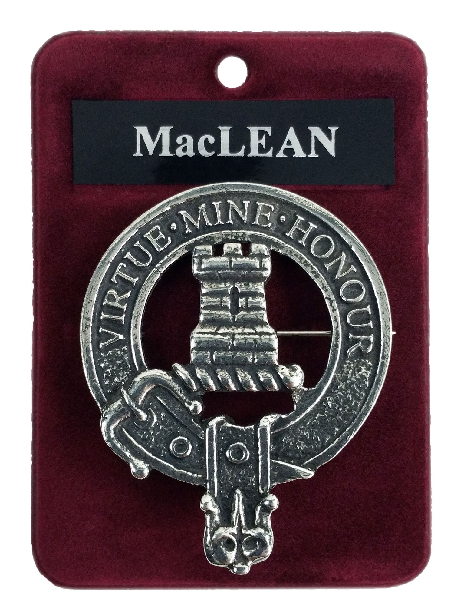 MacLean Cap Badge Pewter Clan Crest Badge Gaelic Themes | Etsy