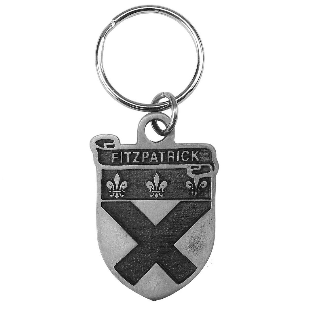 Fitzpatrick Irish Coat of Arms Pewter Key Chain - Etsy