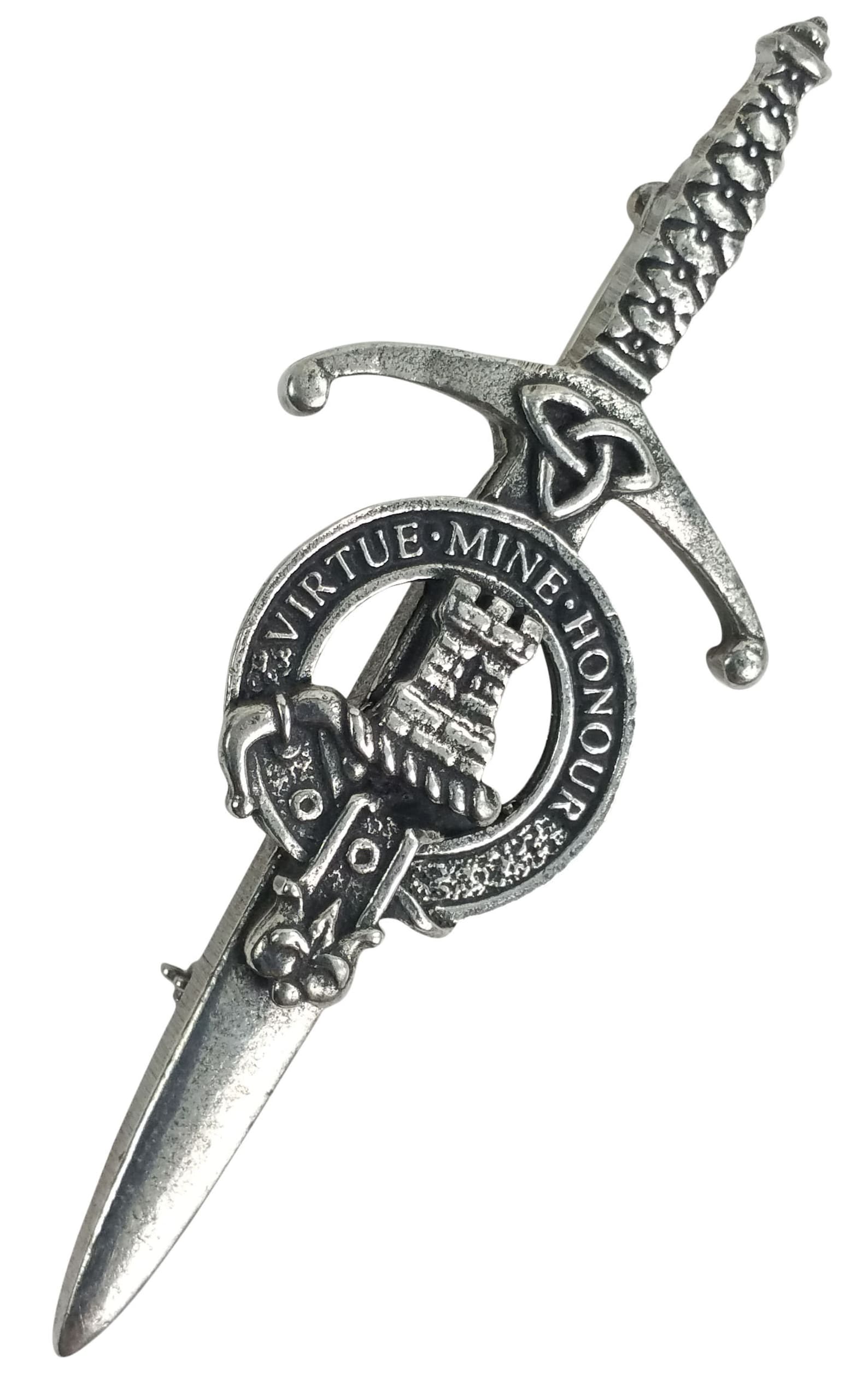 Maclean Clan Crest Kilt Pin - Gaelic Themes Kilt Pin - Virtue Mine ...
