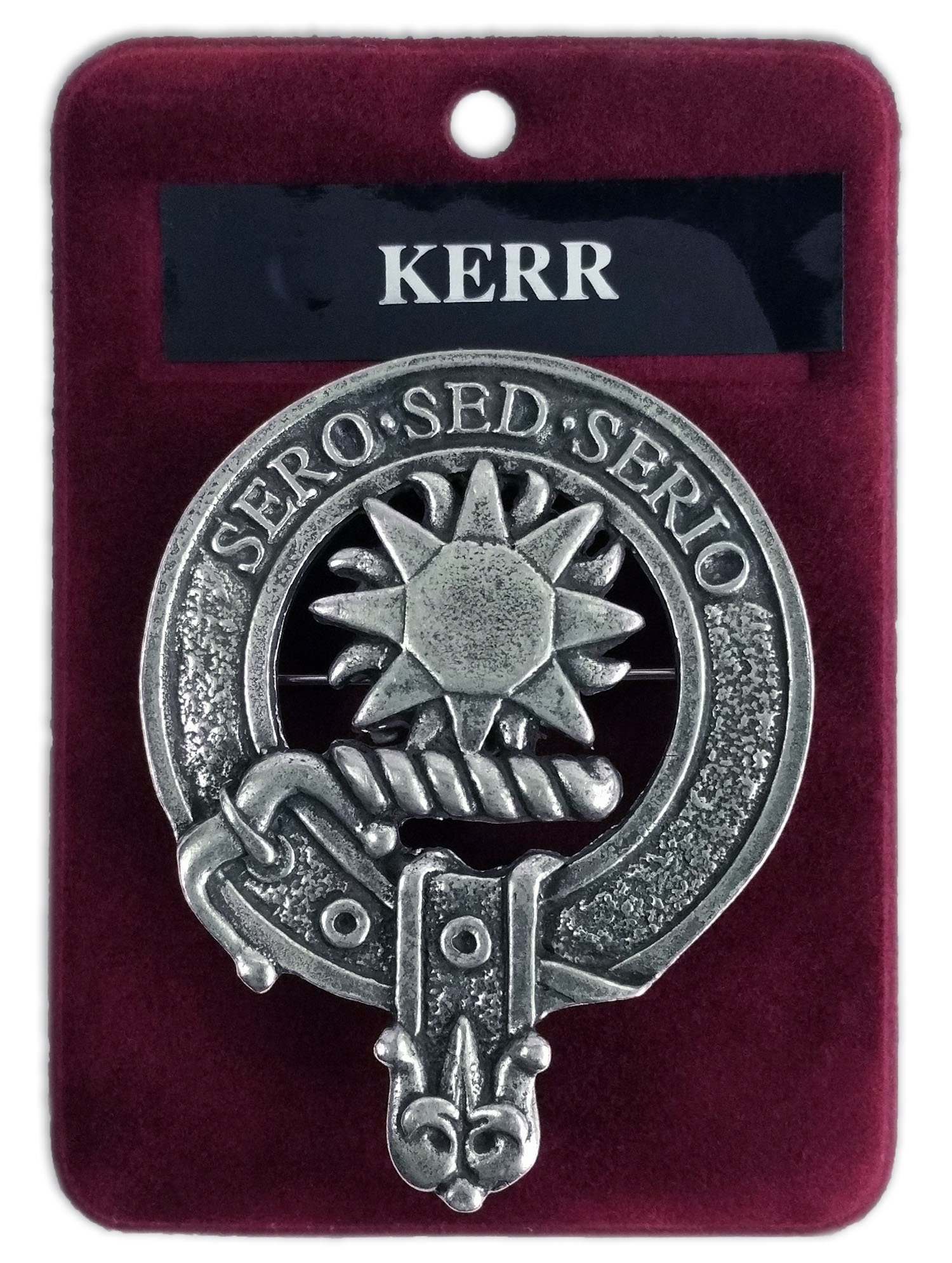 Kerr Cap Badge Pewter Clan Crest Badge Gaelic Themes Cap - Etsy
