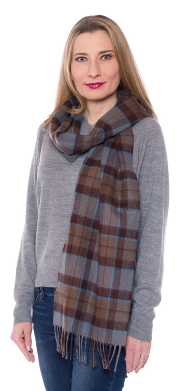 OUTLANDER Lambswool Scarf Made in Scotland From Official | Etsy