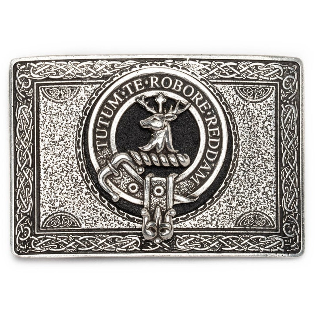 Crawford Clan Crest Buckle - Made in Scotland - Kilt Belt Buckle - Etsy