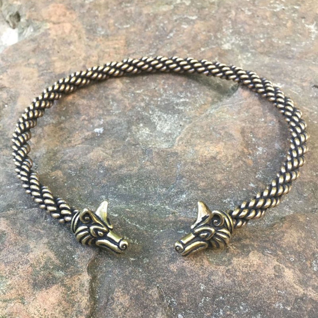 Fox Neck Torc - Medium Braid 8mm - Celtic Braided Necklace - Made in ...