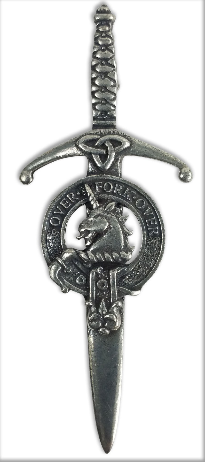 Cunningham Clan Crest Kilt Pin Gaelic Themes Kilt Pin Over - Etsy