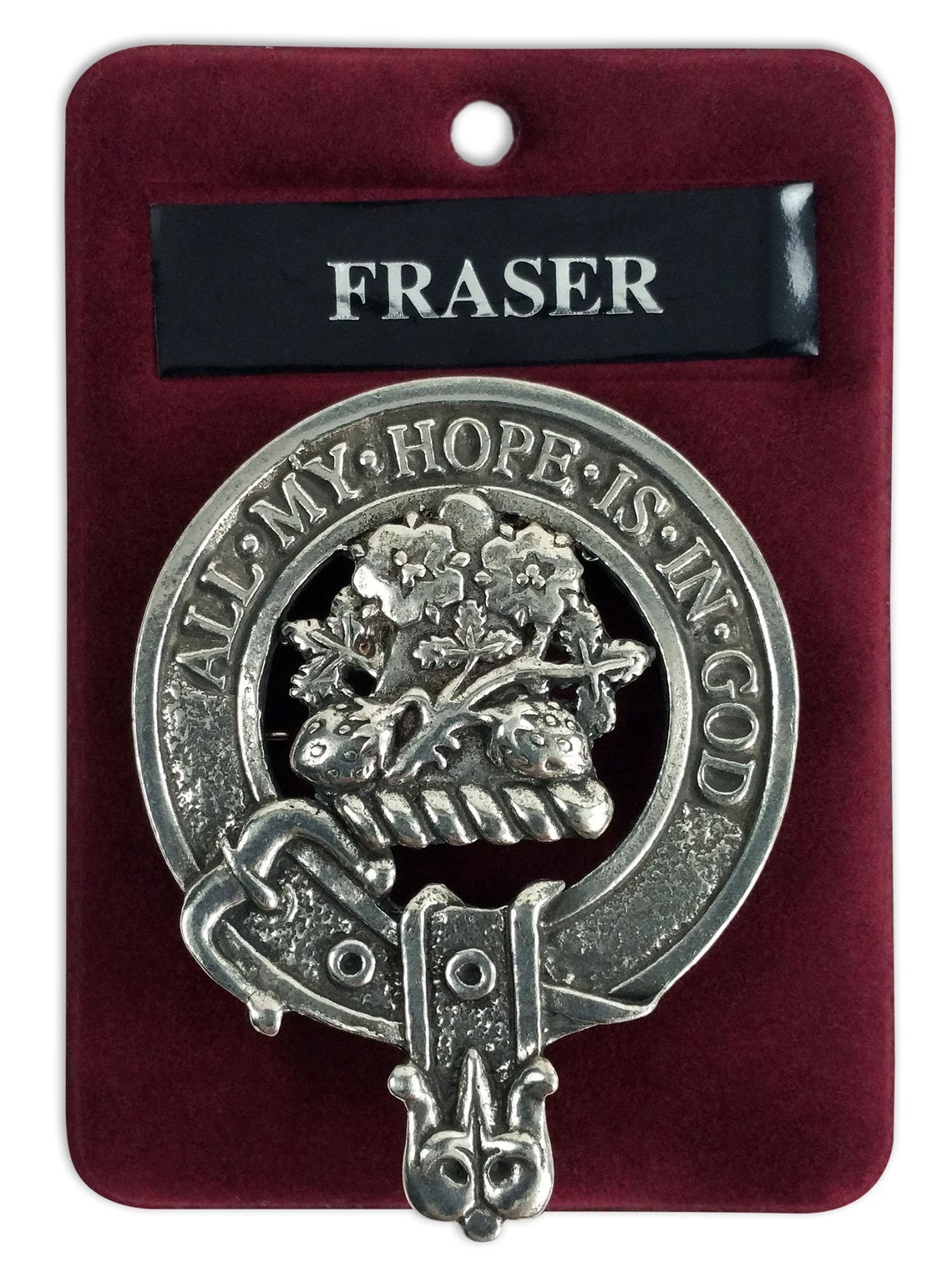 Fraser Cap Badge Pewter Clan Crest Badge Gaelic Themes Cap - Etsy