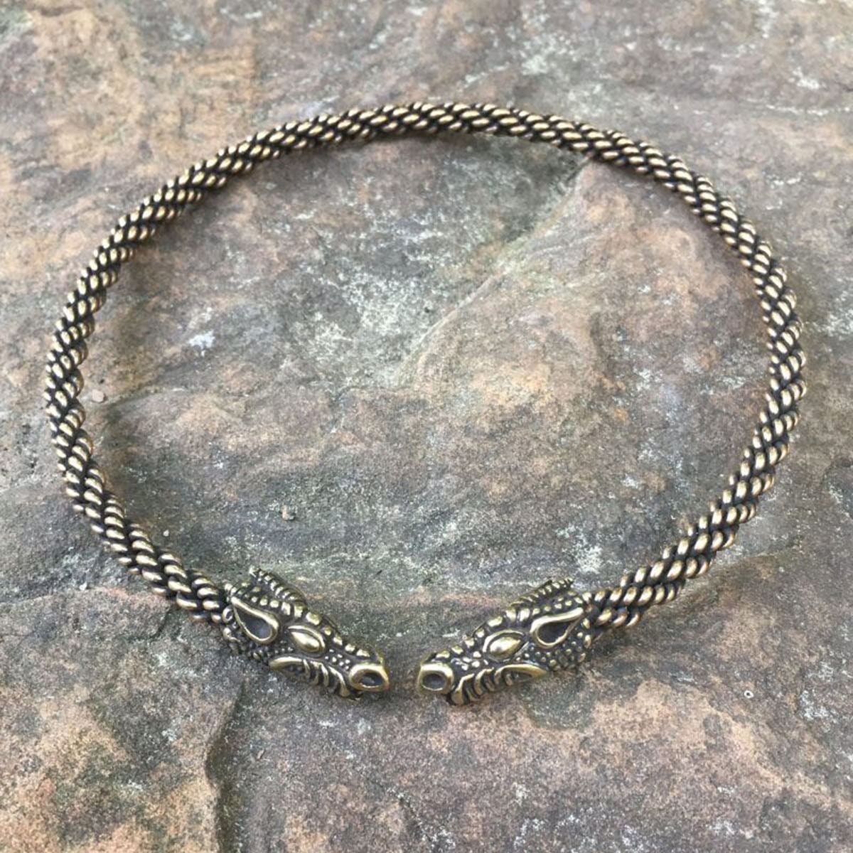 Celtic Dragon Neck Torc Celtic Braided Necklace Made in - Etsy
