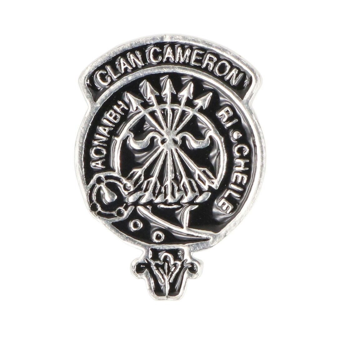 Cameron Clan Crest Pewter Mini Badge/pin - Etsy