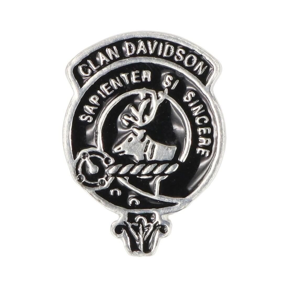 Davidson Clan Crest Pewter Mini Badge/pin - Etsy