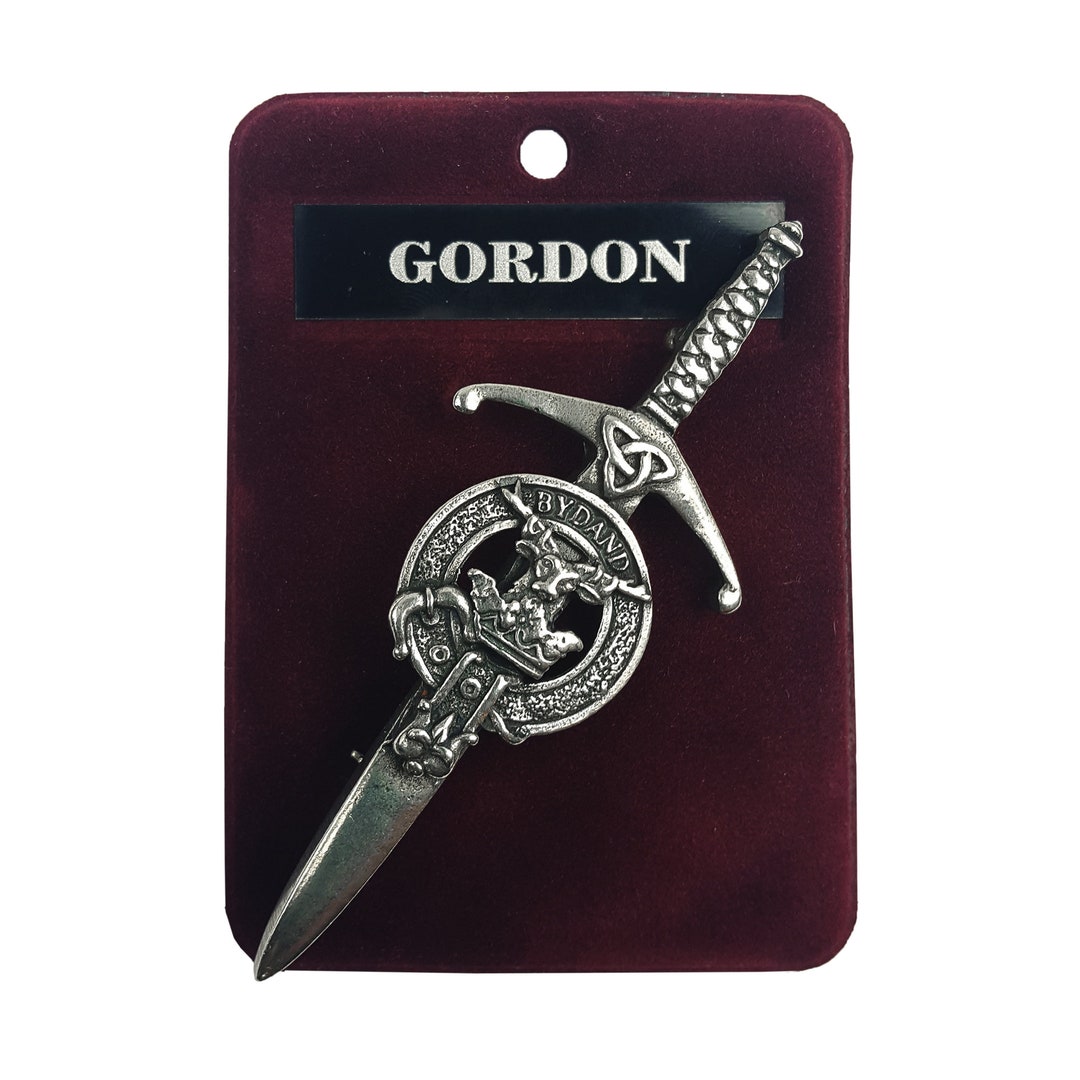 Gordon Clan Crest Kilt Pin - Gaelic Themes Kilt Pin - Bydand - Etsy