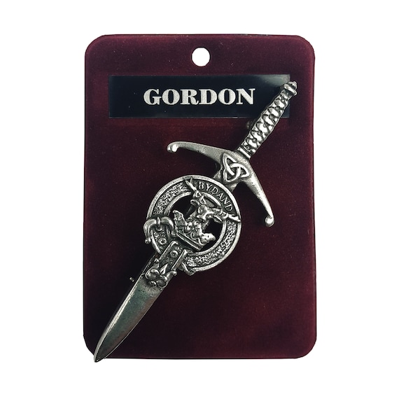 Gordon Clan Crest Kilt Pin Gaelic Themes Kilt Pin Bydand - Etsy