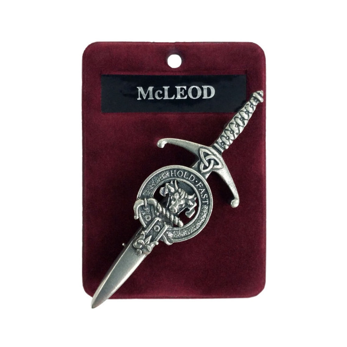 Macleod of Harris Clan Crest Kilt Pin - Gaelic Themes Kilt Pin - Hold ...