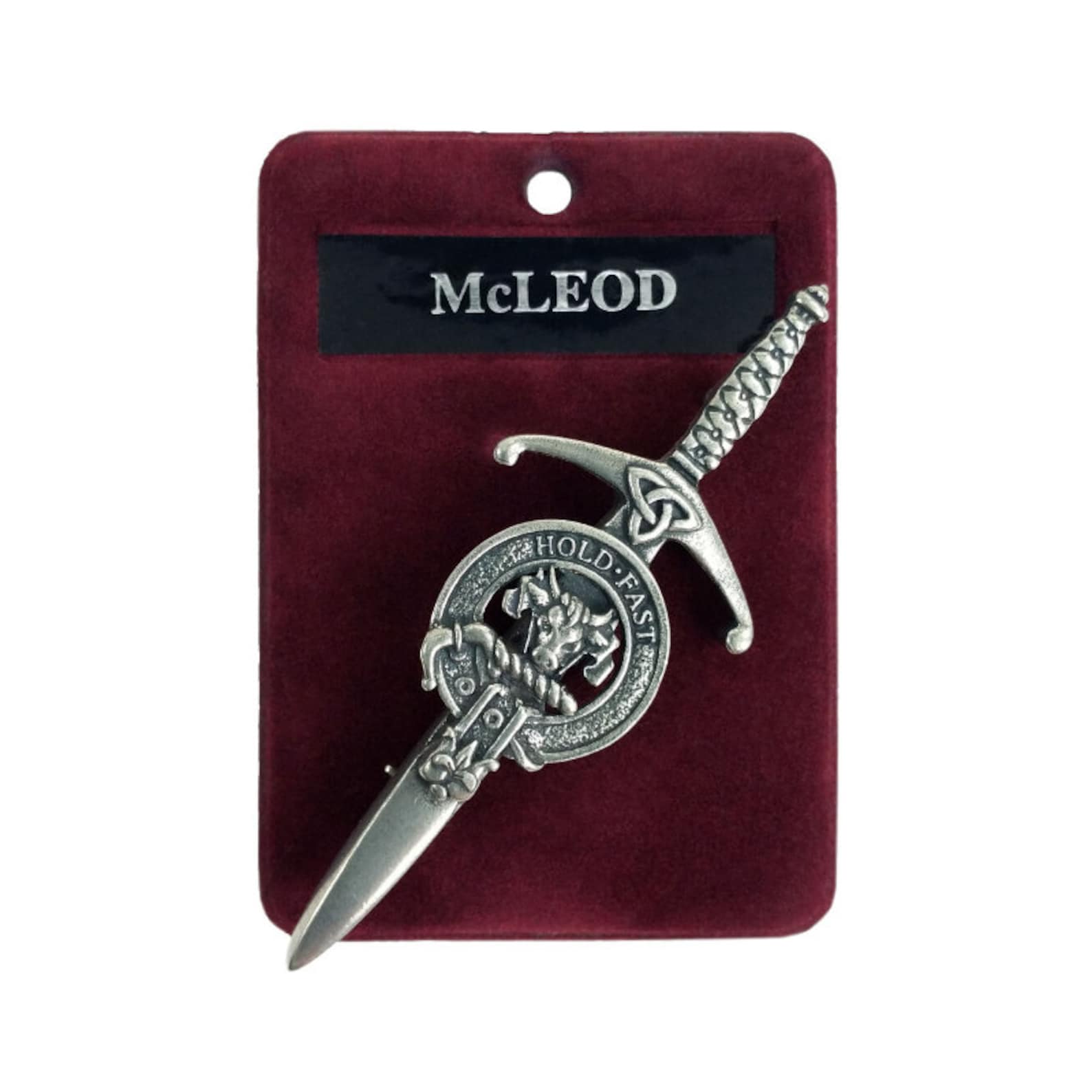 Macleod of Harris Clan Crest Kilt Pin - Gaelic Themes Kilt Pin - Hold ...