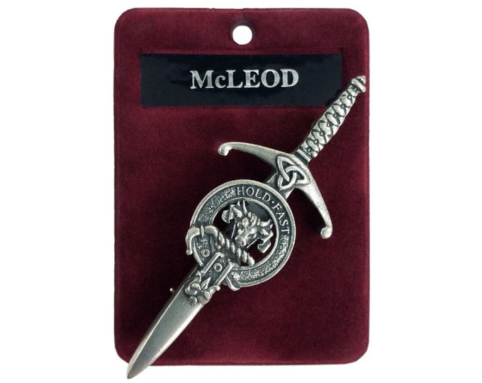 Macleod of Harris Clan Crest Kilt Pin - Gaelic Themes Kilt Pin - Hold ...
