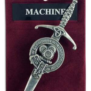 Machine Gears Clan Crest Kilt Pin - Steampunk Gaelic Themes Kilt Pin ...