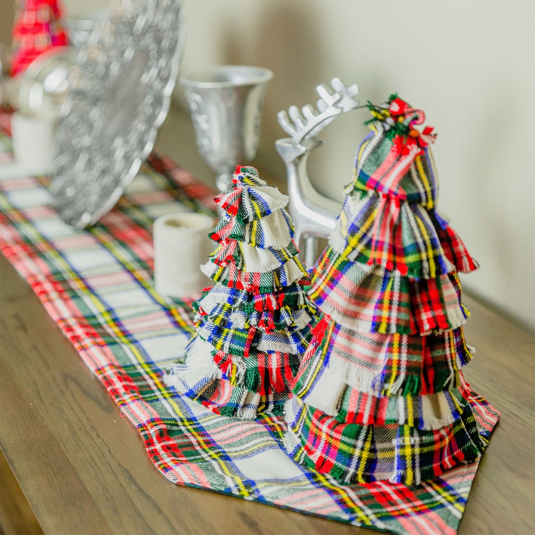 Tartan Christmas Tree - A-L Tartans - Homespun Wool Blend - Made in the ...