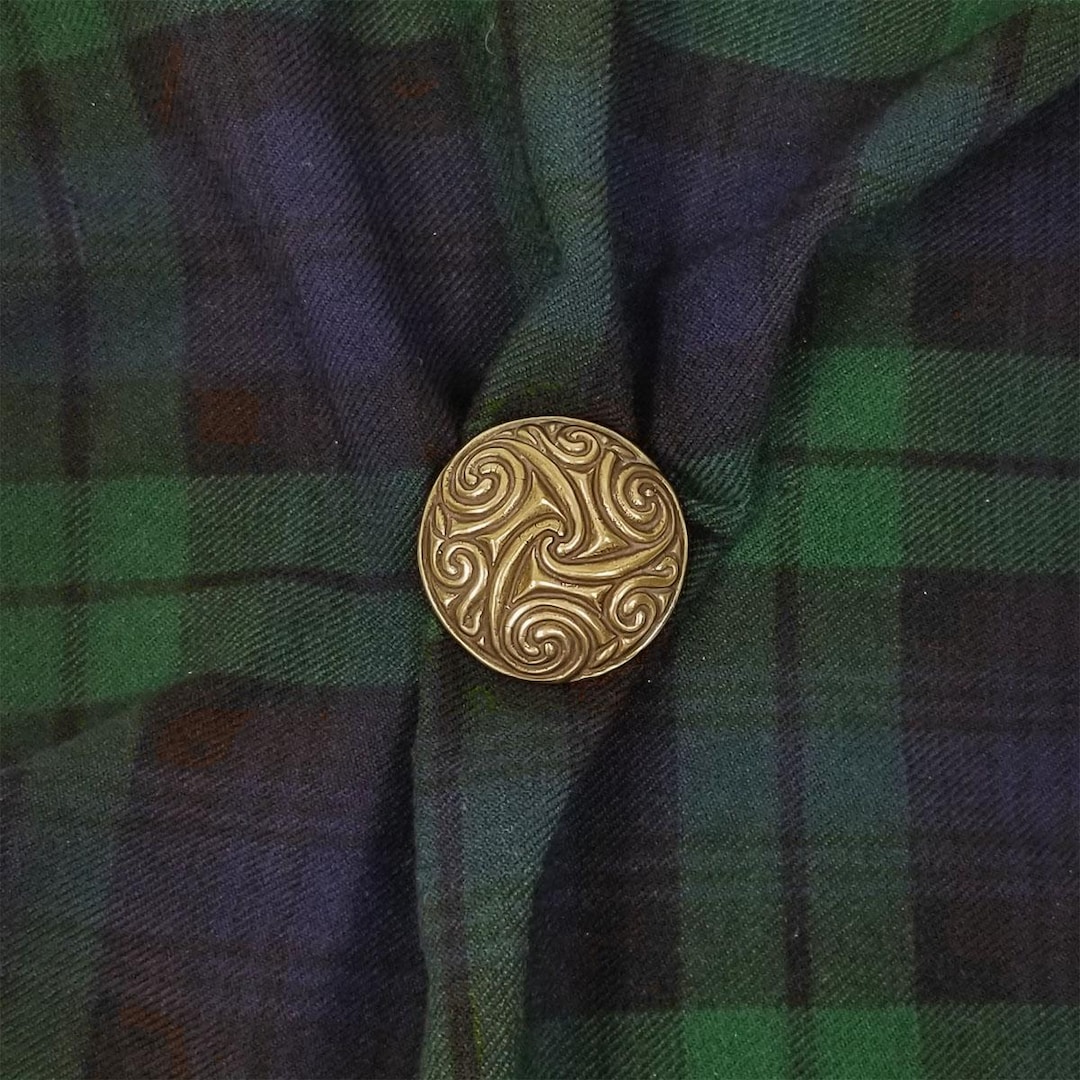 Pictish Disc Triskelion Brooch | Celtic Style - Etsy